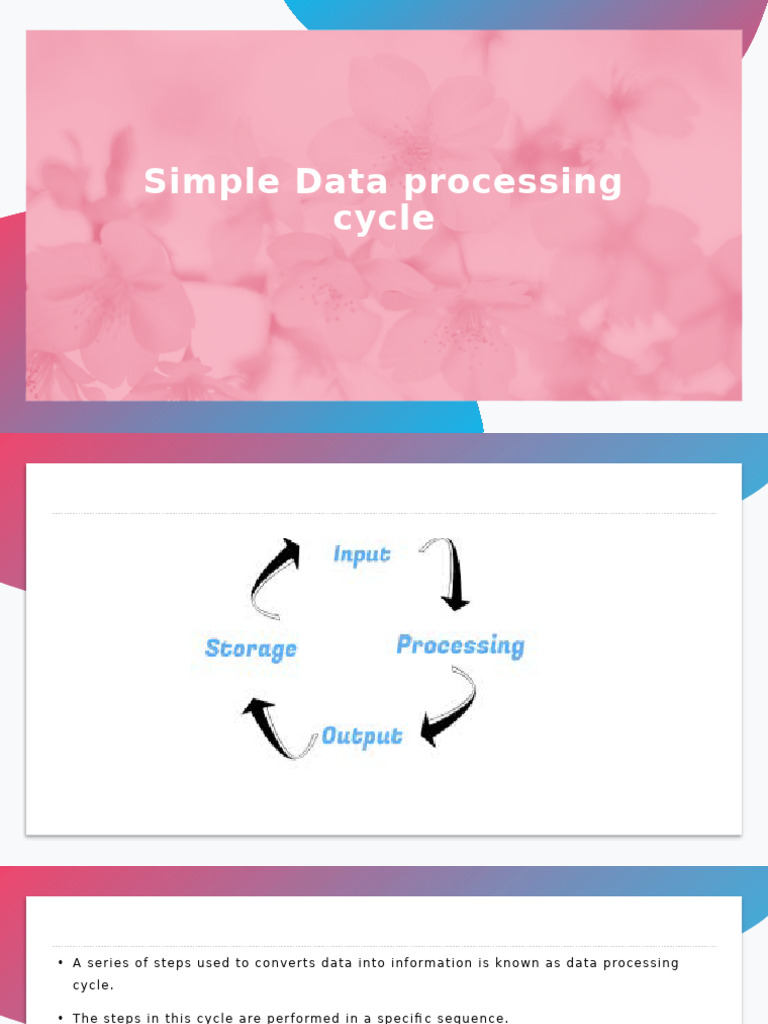 1.1.2 Data Processing Cycle | PDF | Consumers | Consumer Behaviour
