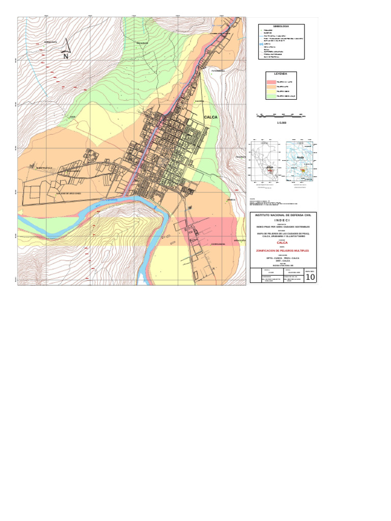 Mapa de Peligros en Calca, Cusco | PDF