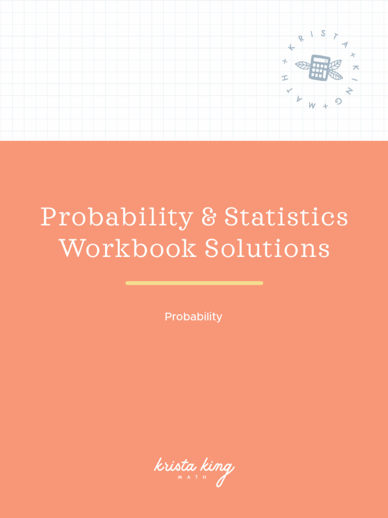 Workbook Probability Solutions | PDF | Probability | Probability Theory