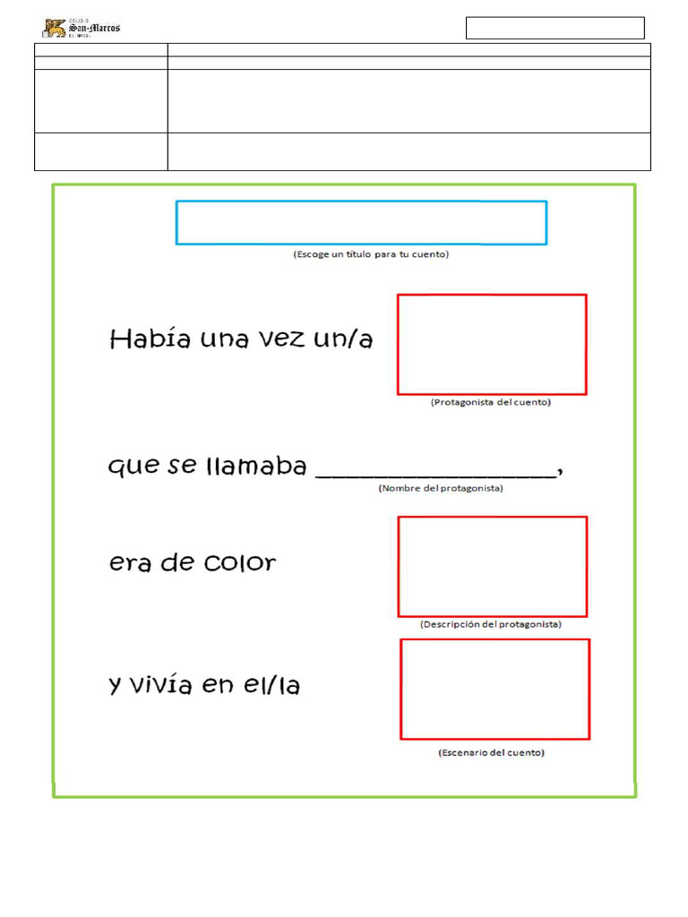 Crea tu Cuento o Historia | PDF