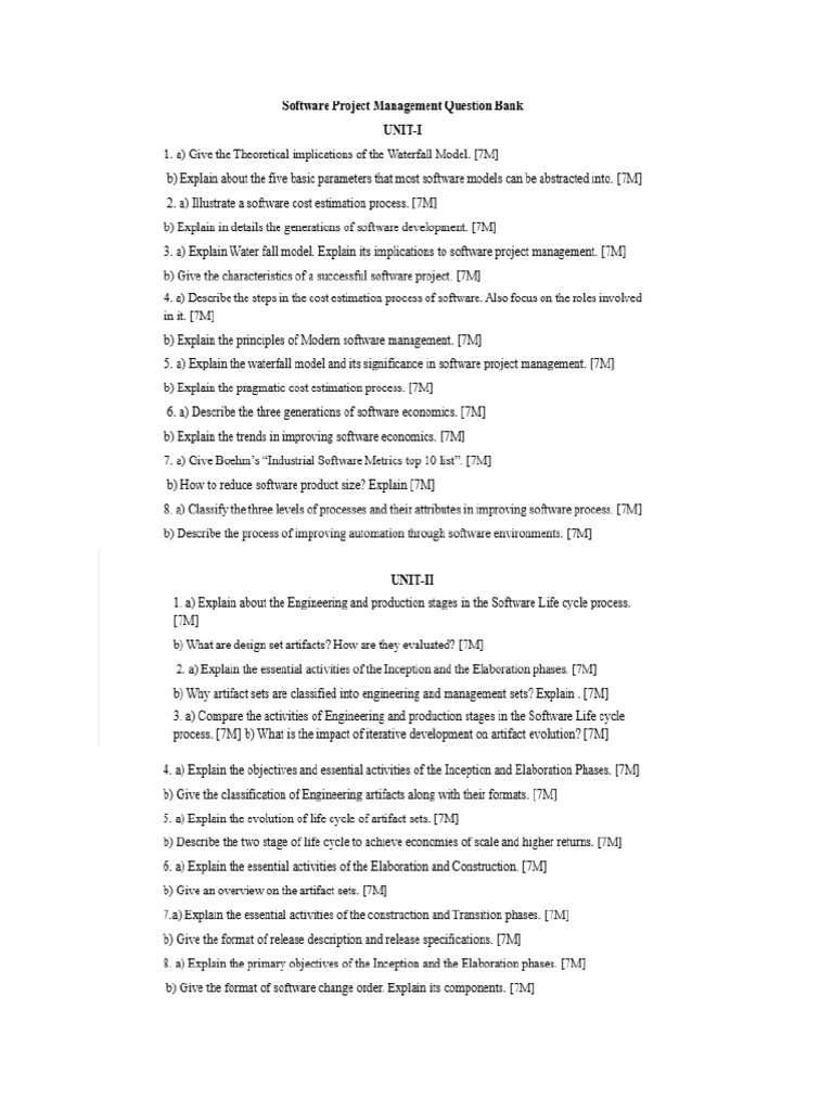 SPM Imp Questions | PDF