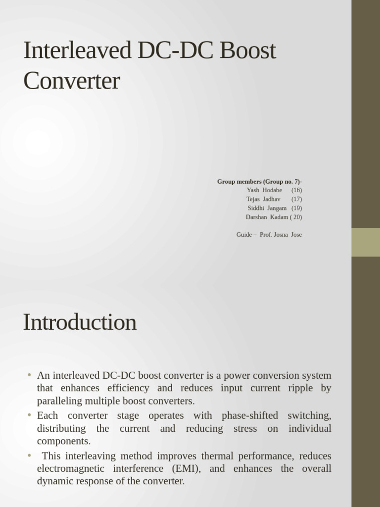 Interleaved DC-DC Boost Converter | PDF