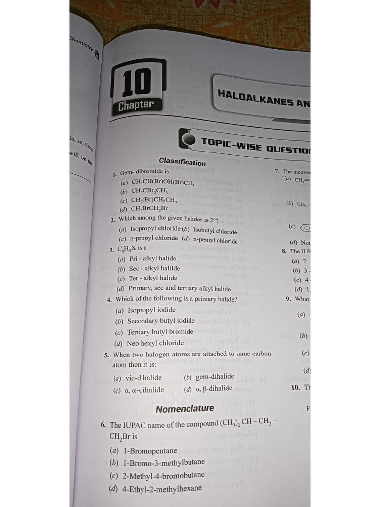 Haloalkanes and Haloarenes Ques | PDF