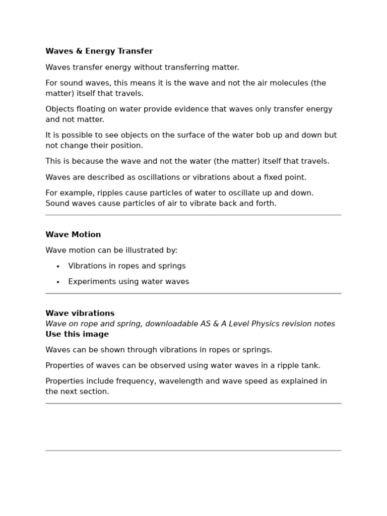 General Properties of Waves | PDF | Waves | Refraction