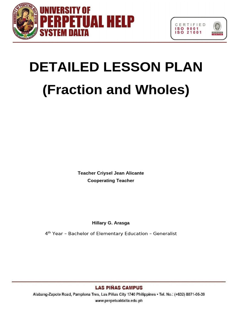 DLP-Fraction and Wholes FINA | PDF