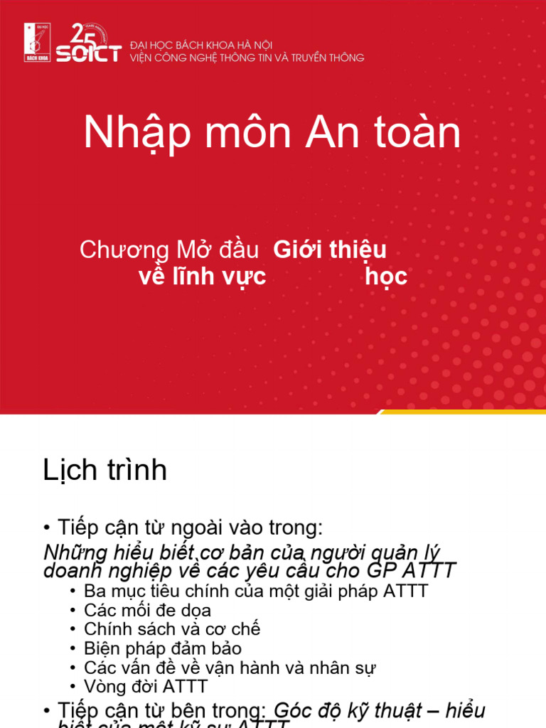 SoICT - NMATTT - CH 0 | PDF