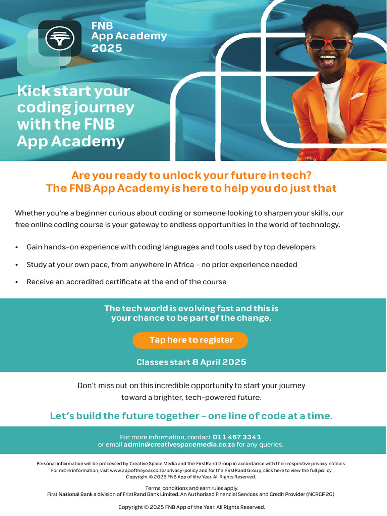 2025 FNB App Academy Registration Final 2 | PDF