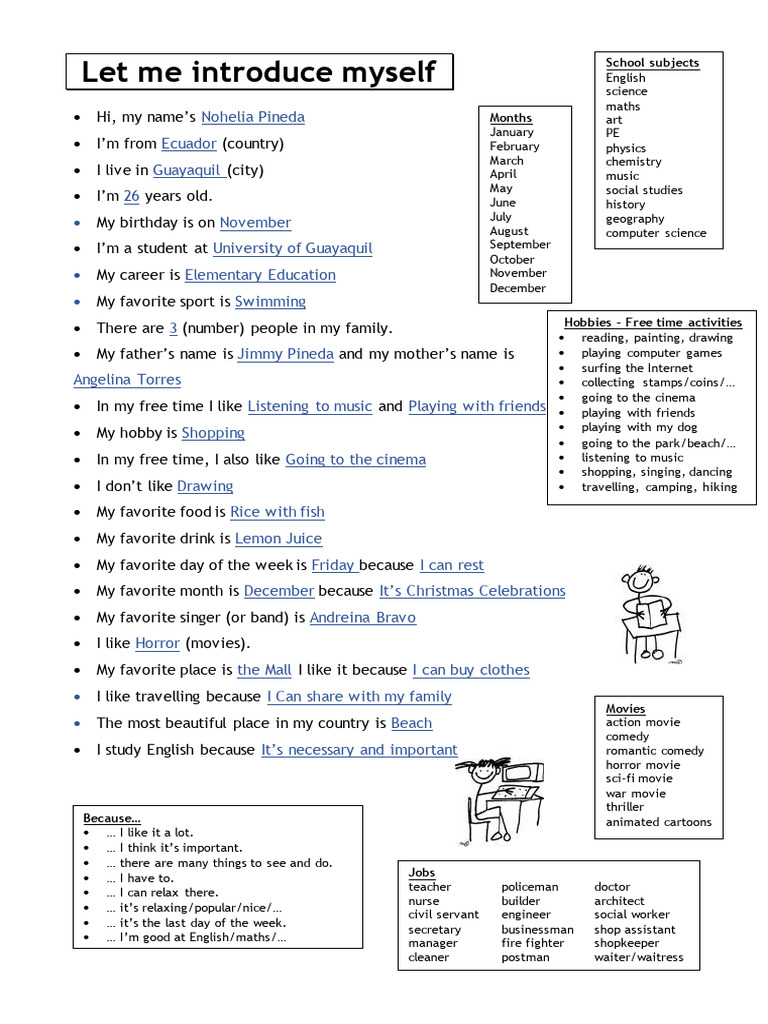 Let Me Introduce Myself Ginger | PDF