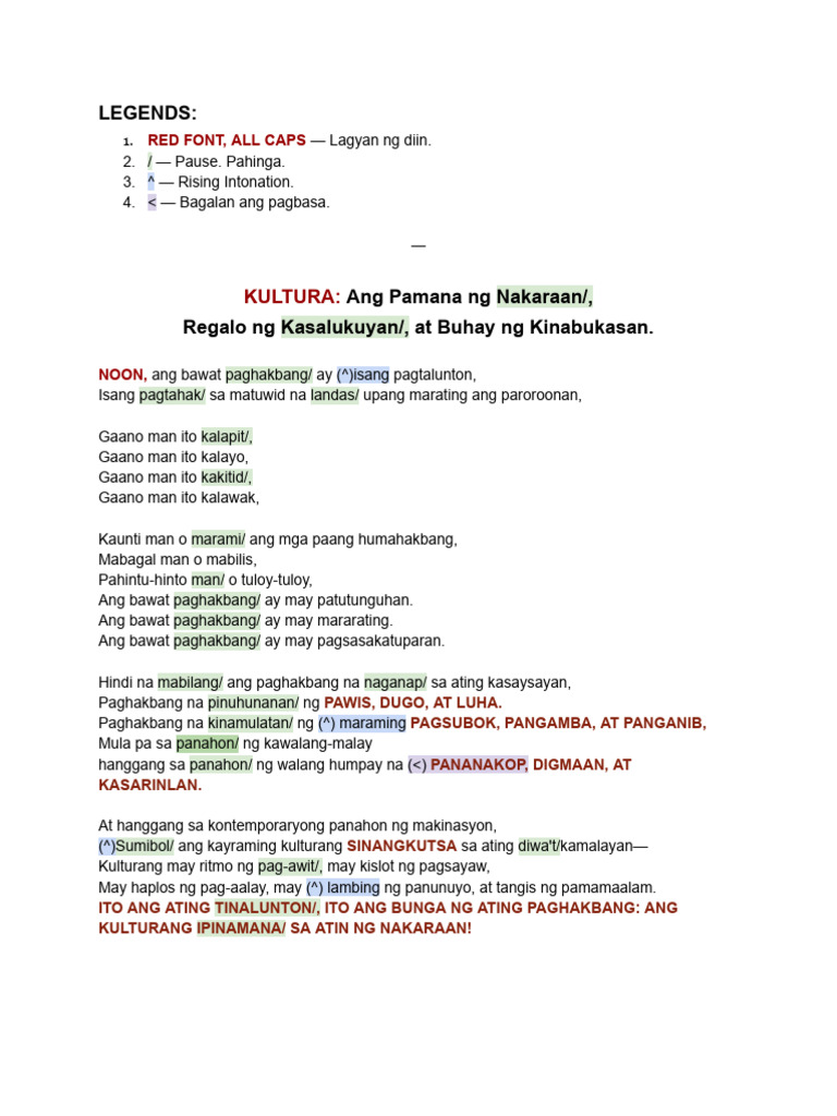 Readers Theatre Script | PDF