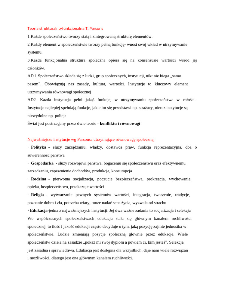 Socjologia Ogólna, Pedagogika | PDF