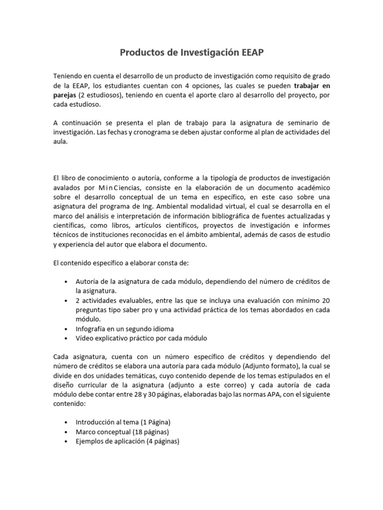 2025_Productos de Investigación EEAP | PDF | Conocimiento | Diseño