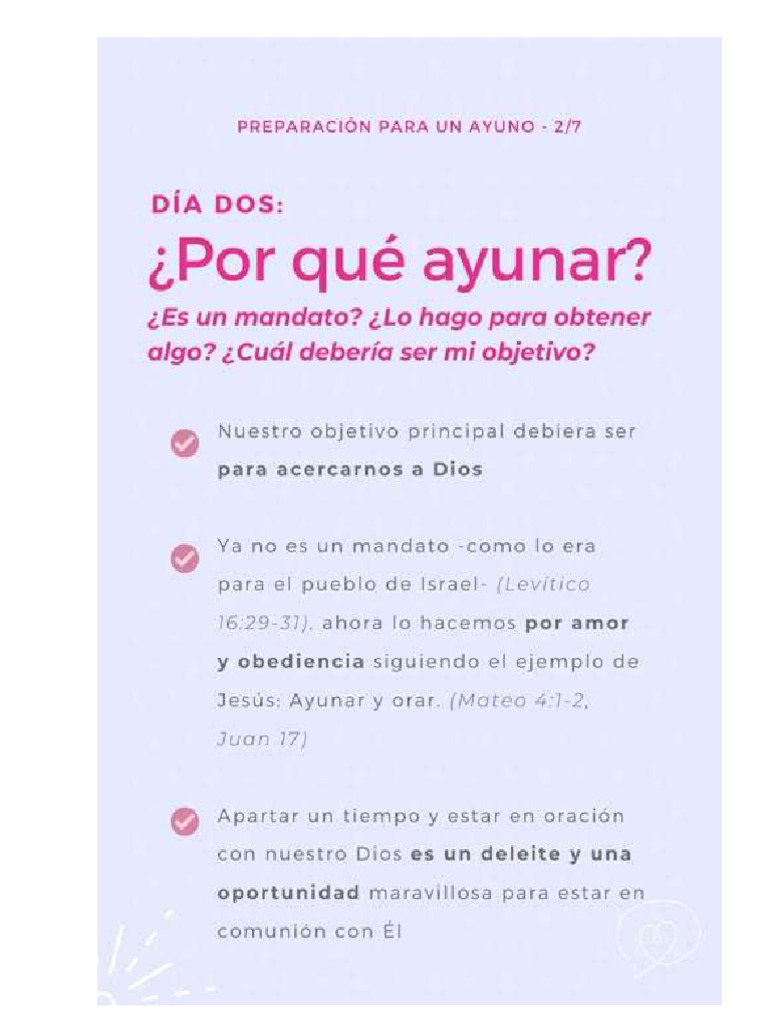Ayuno Bíblico-Día 2 | PDF