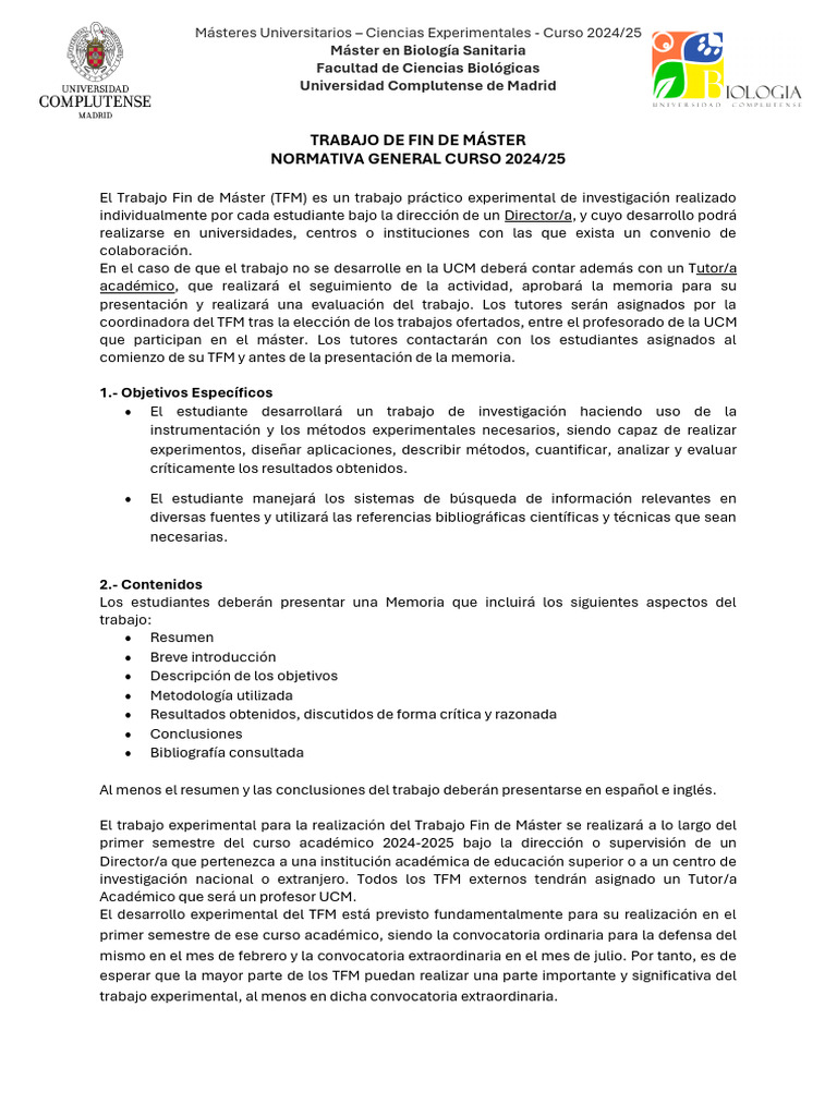 Normas TFM - 24 - 25-2 | PDF | Memoria