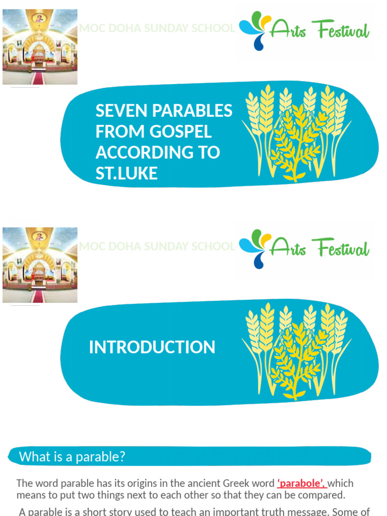 Seven Parables in ST, Luke | PDF | Parables Of Jesus | Jesus