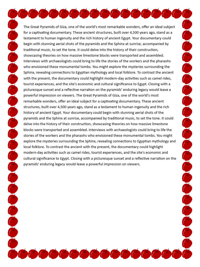 The Great Pyramids of Giza | PDF