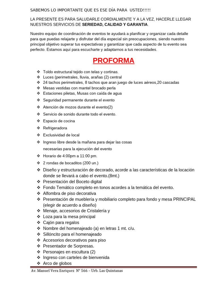 proforma infantil, local abierto | PDF