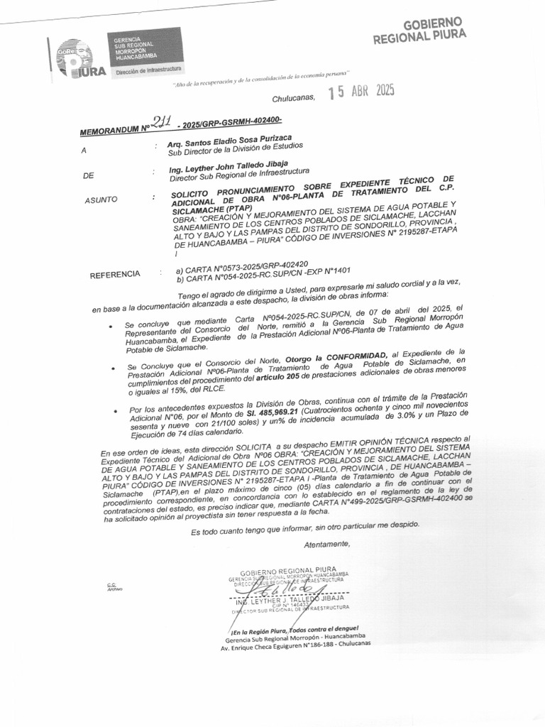 Memo 211 Dsri | PDF