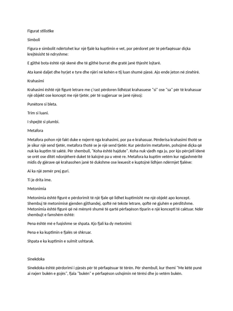 Figurat Stilistike | PDF