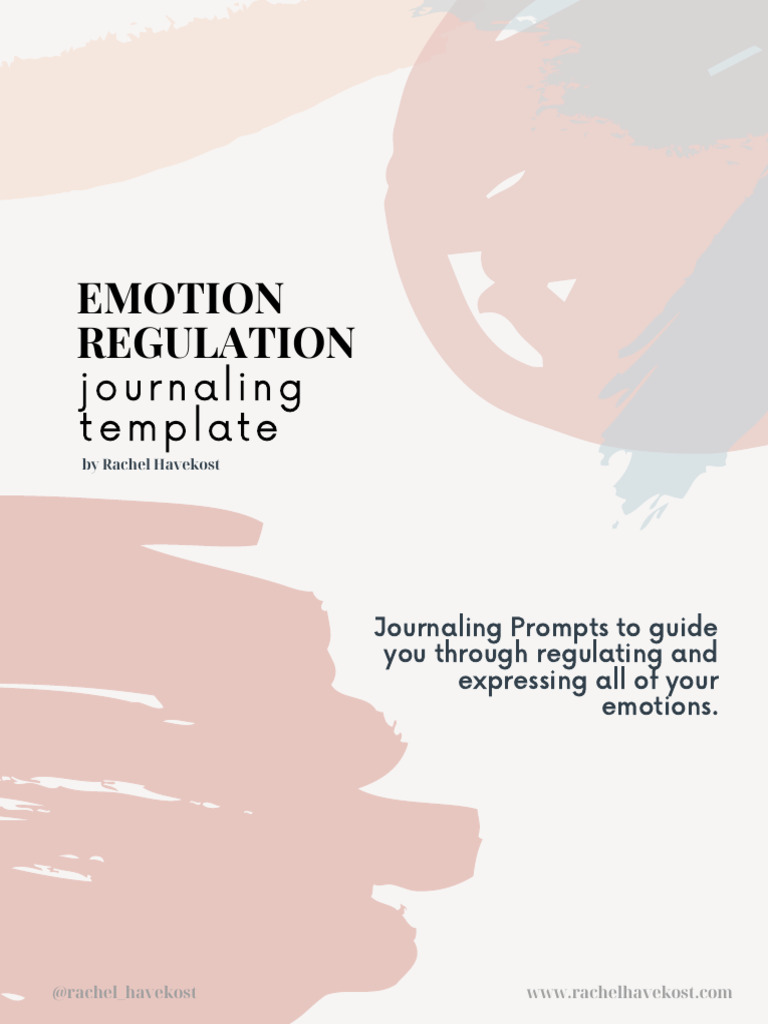 Emotional Regulation Journaling Guide | PDF | Emotions | Emotional Self ...