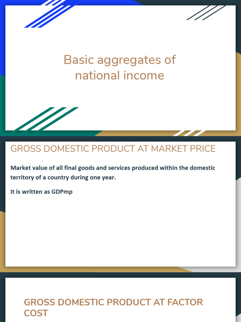 S5 Basic Aggregates of National Income-Slides | PDF | Gross Domestic ...