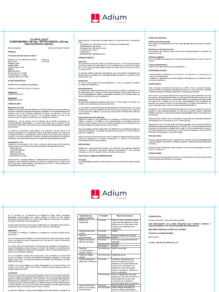 Prospecto Clinfol Duo | PDF
