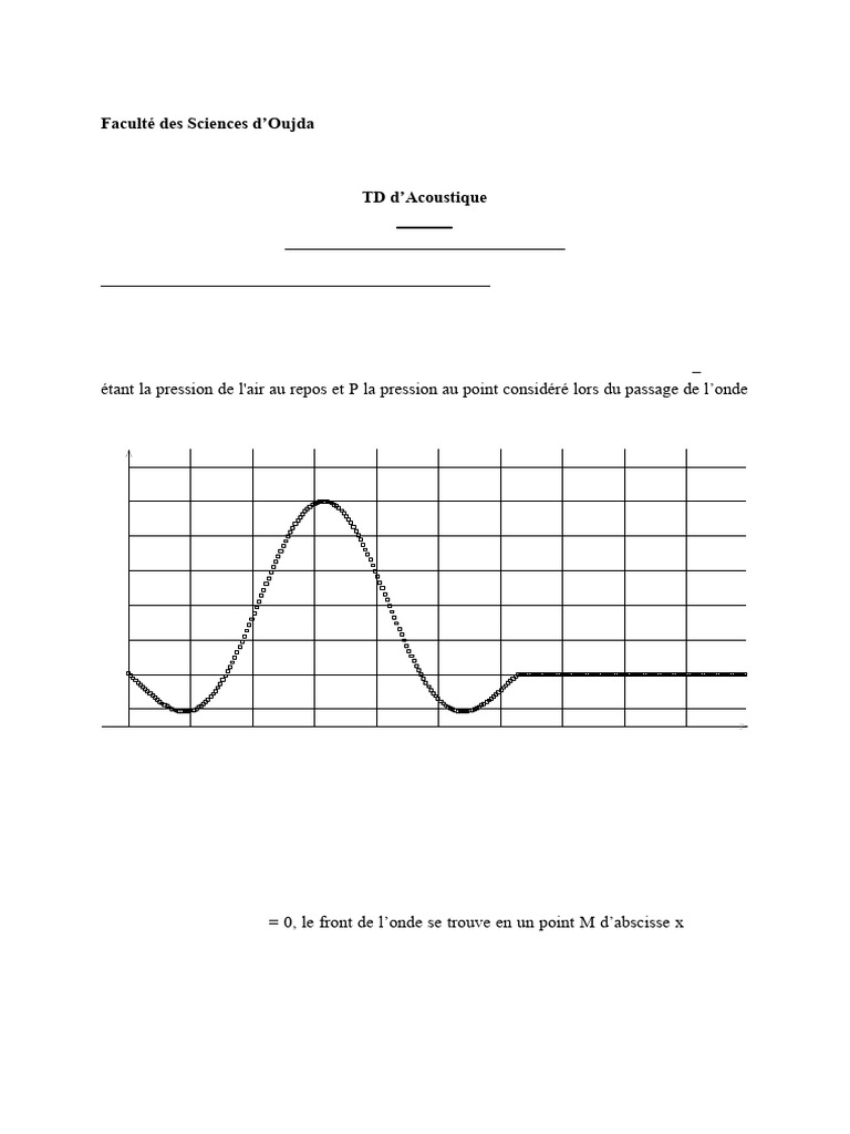 TD ACOUSTIQUE | PDF | Son | Pression