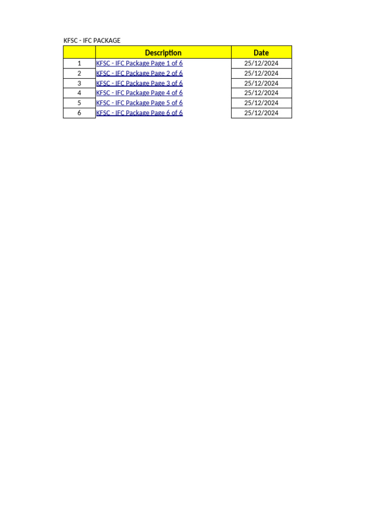 KFSC IFC Package Overview | PDF