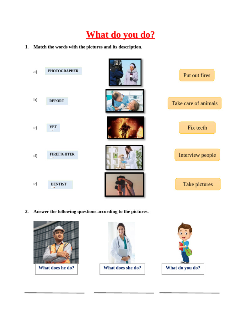 Handout Occupations | PDF