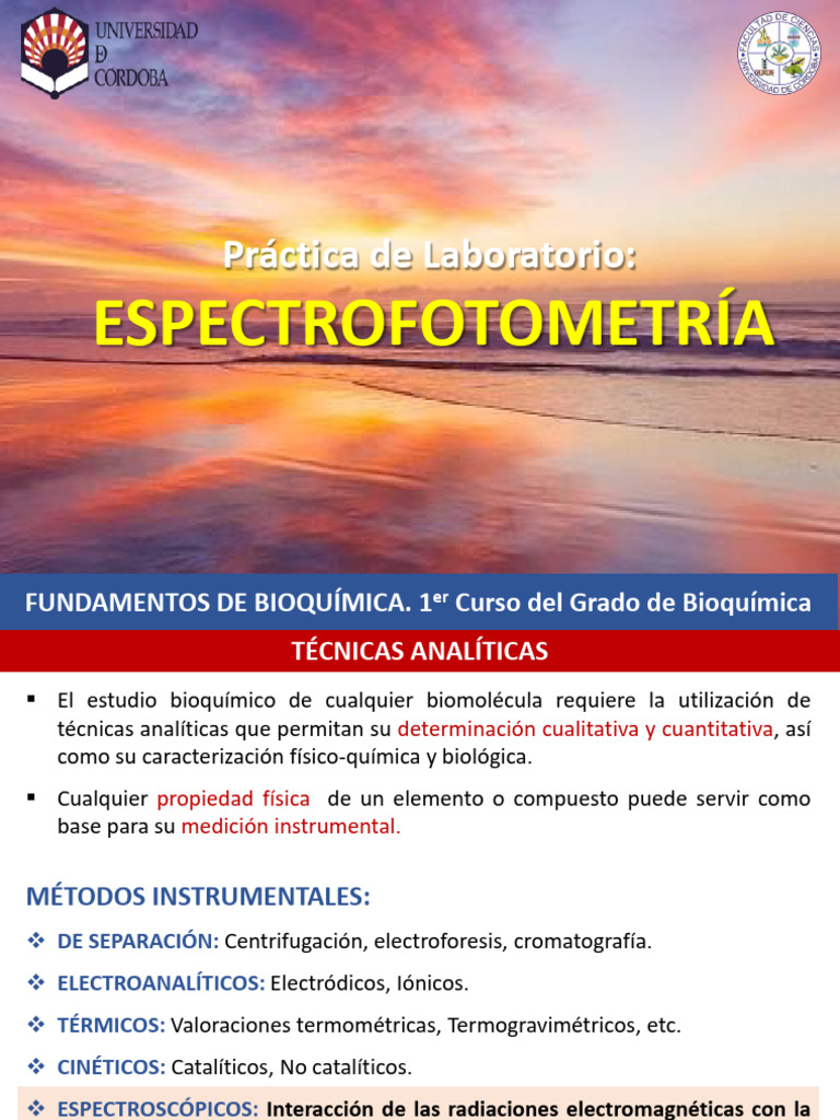 PL1 Espectrofotometría (Virtual) | PDF | Espectrofotometria | Radiación electromagnética