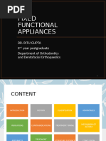 Fixed Functional Appliance | PDF | Orthodontics | Dentistry Branches