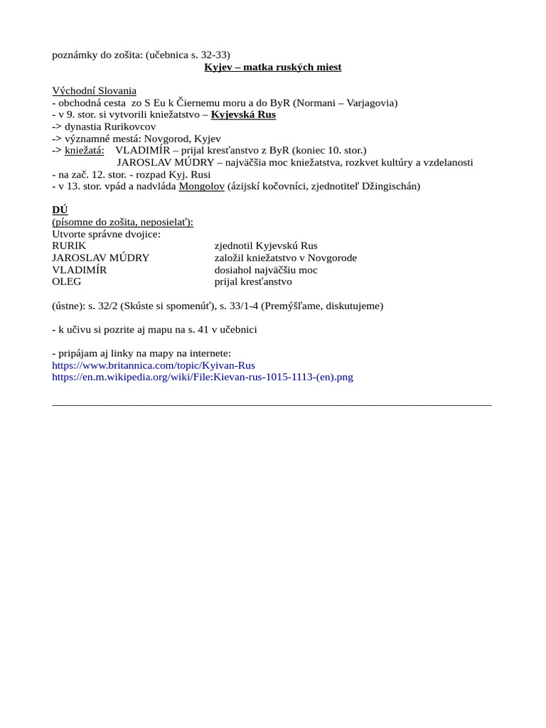 Kyjev - Matka Ruských Miest | PDF