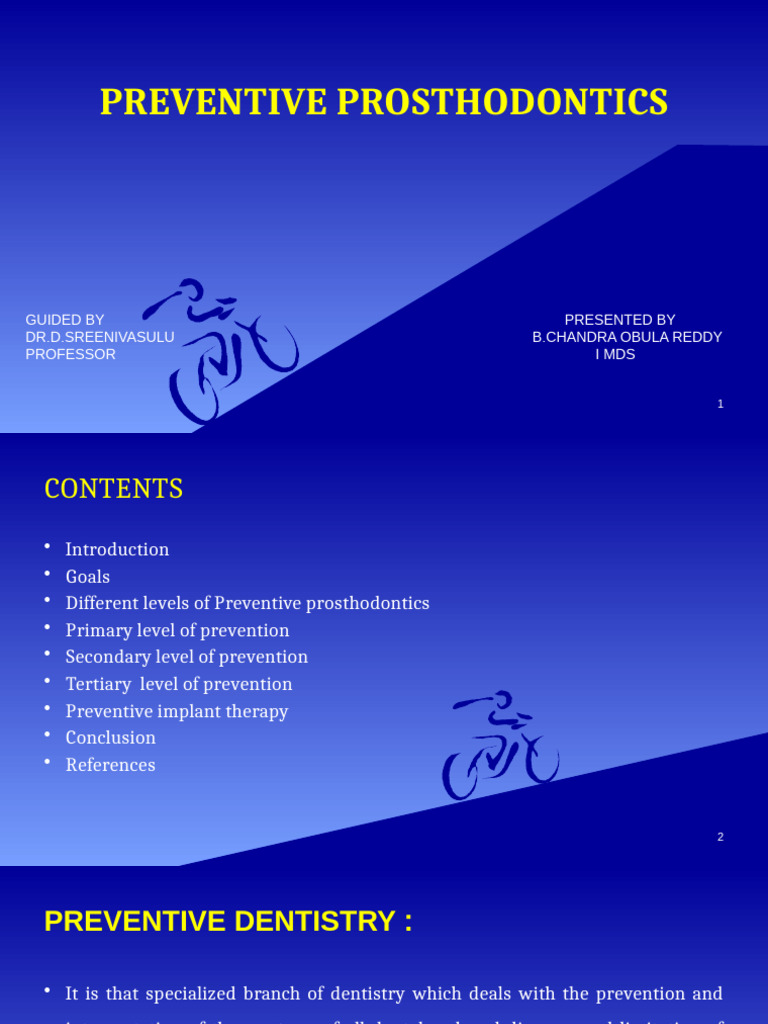 3.preventive Prosthodontics | PDF | Dental Implant | Dentures