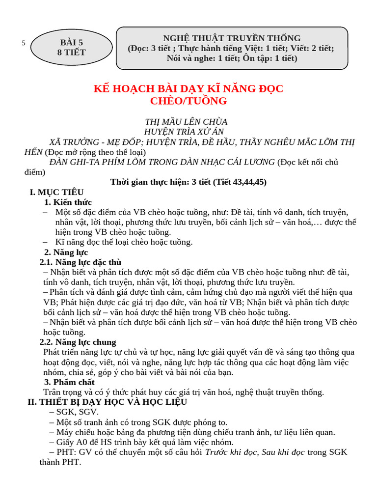 KHBD - BÀI 5 CTST -THANH (22-23) | PDF