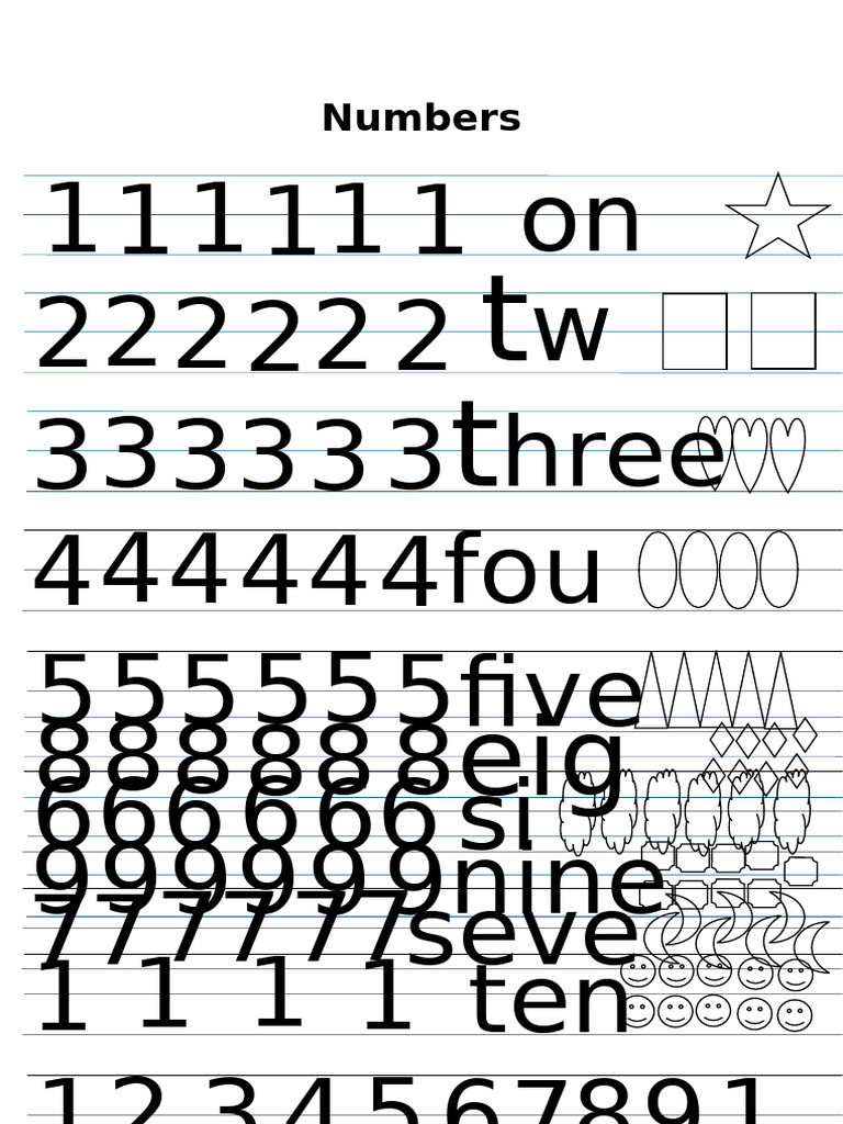 Numbers | PDF