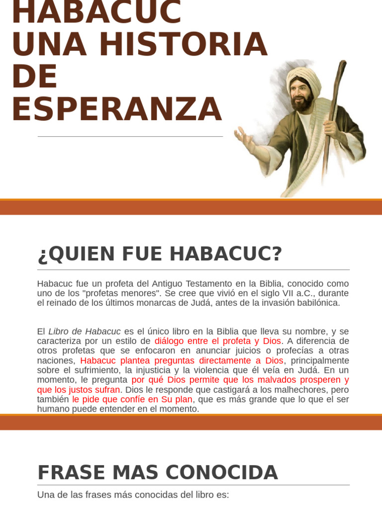 Habacuc: Profeta de la Esperanza | PDF | Biblia | Fe
