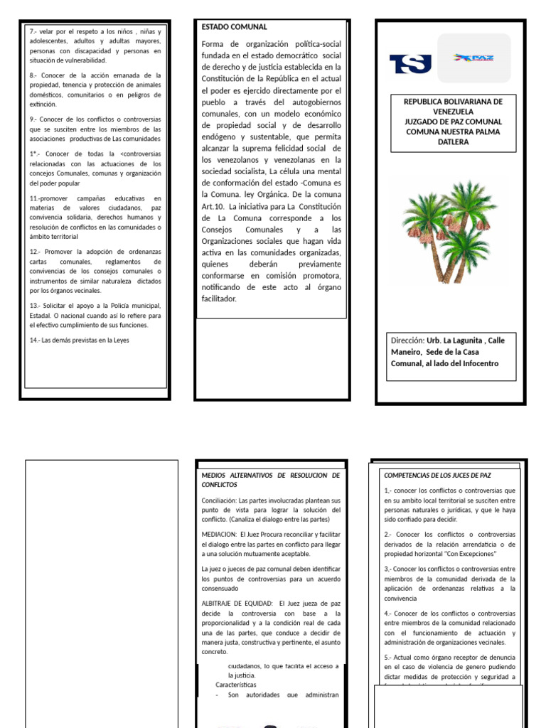 Triptico para Pasar A Ari | PDF | Ciencias Políticas | Justicia