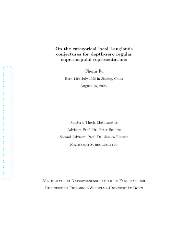 On The Categorical Local Langlands Conjectures For Depth-Zero Regular Supercuspidal ...