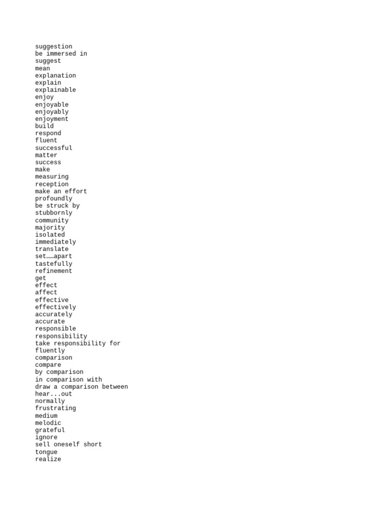 Words - Translations - v3 (1) 2 | PDF | Psychological Concepts ...