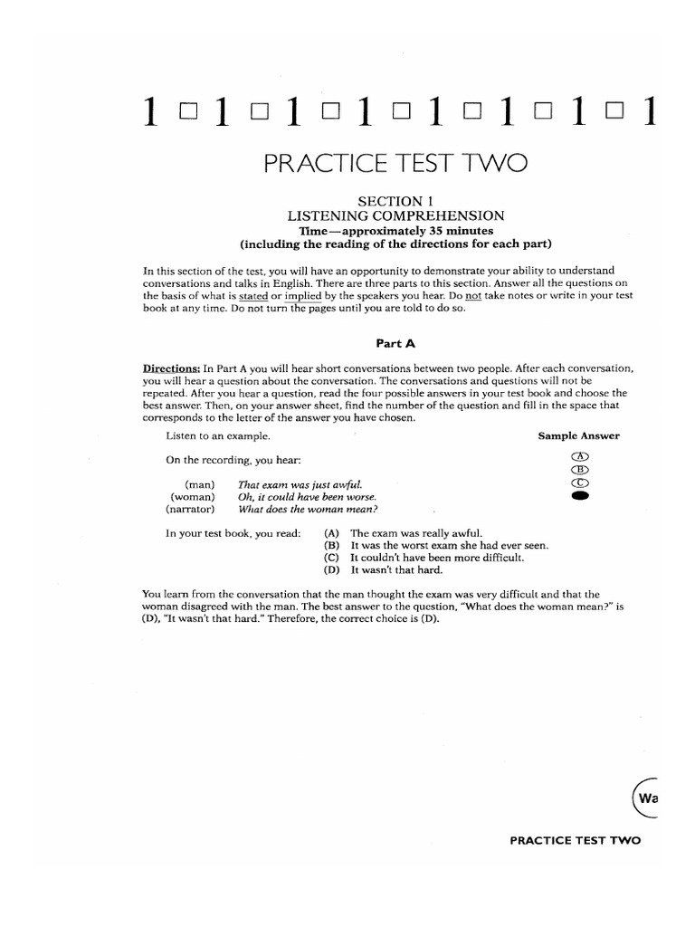 Practice Test Two - Periode Kedua 2 | PDF