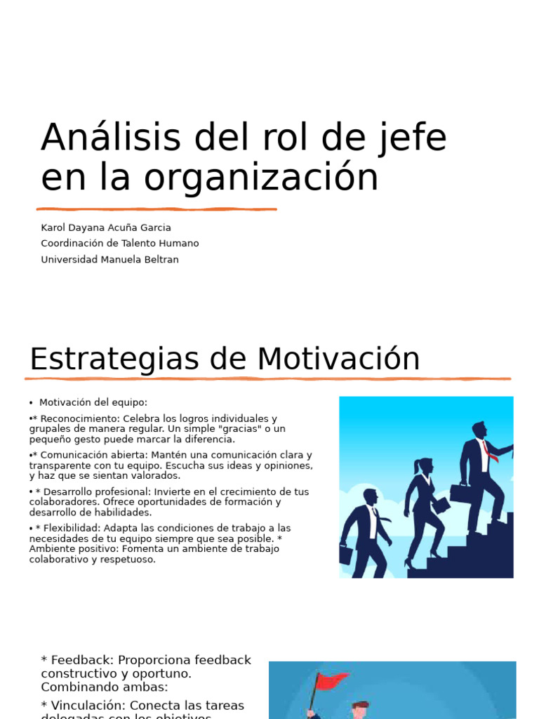 Análisis Del Rol de Jefe en La Organización | PDF