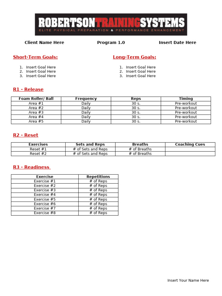 Renaissance Periodization Training Plan | PDF