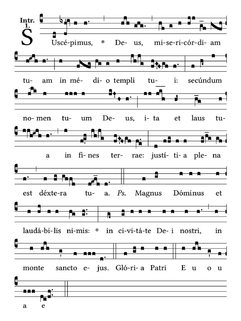 Introito Suscepimus Deus | PDF