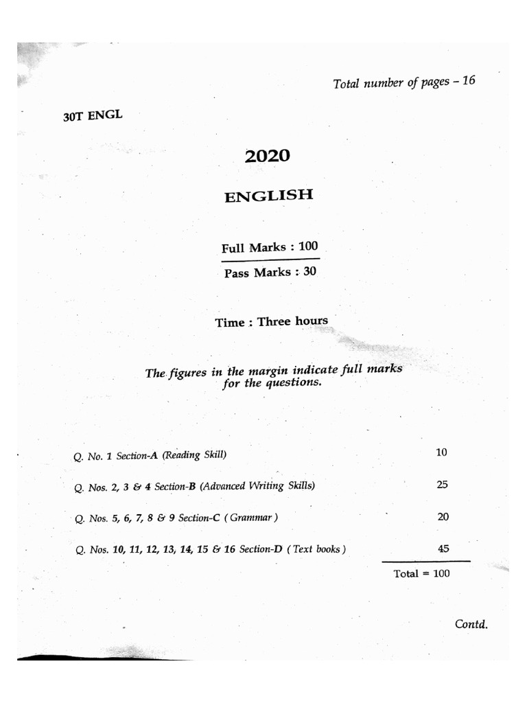 English 2020 | PDF