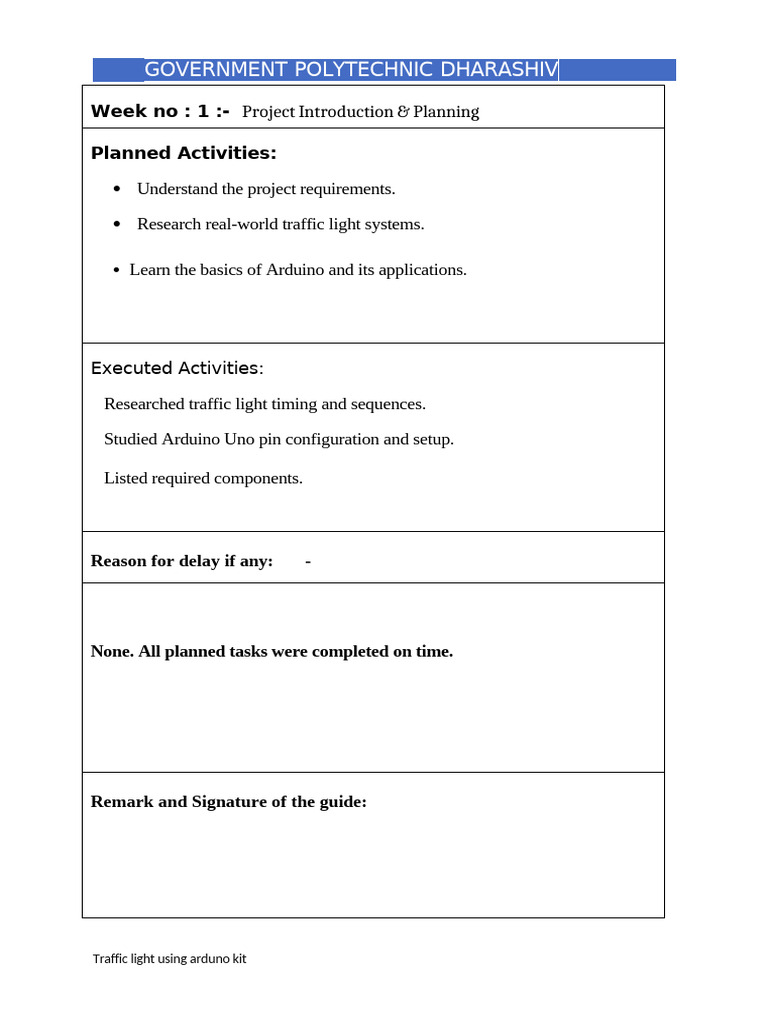 Updated Weekly Diary CPP g5 | PDF | Arduino | Computing