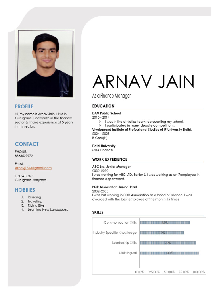 Arnav Jain | PDF