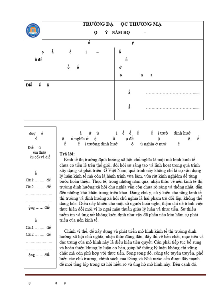 KTCT Tiểu luận kết thúc môn | PDF
