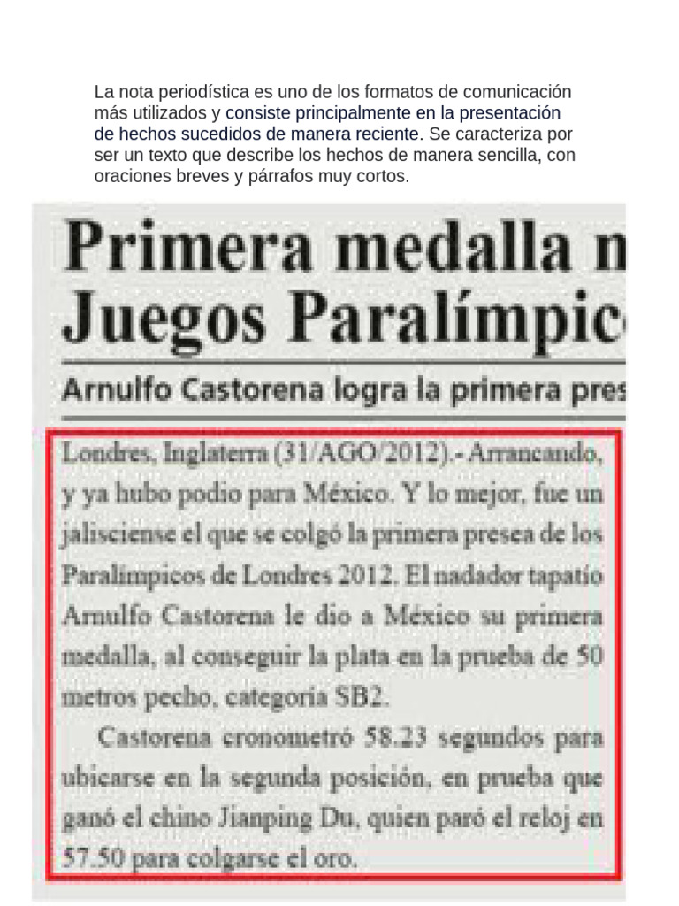 Notas Periodisticas | PDF