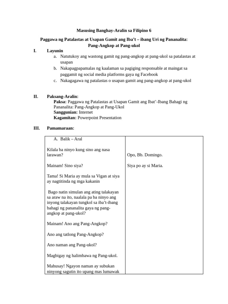 Filipino 6 | PDF
