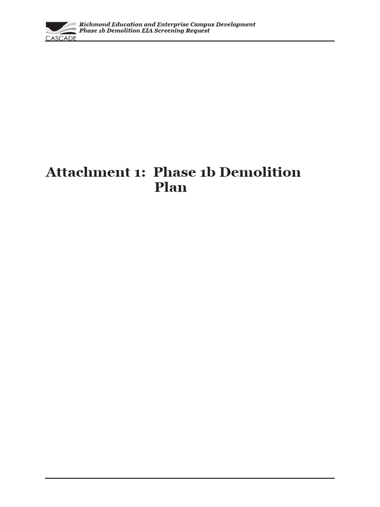 Demolition Phase 1b | PDF | Waste Management | Waste