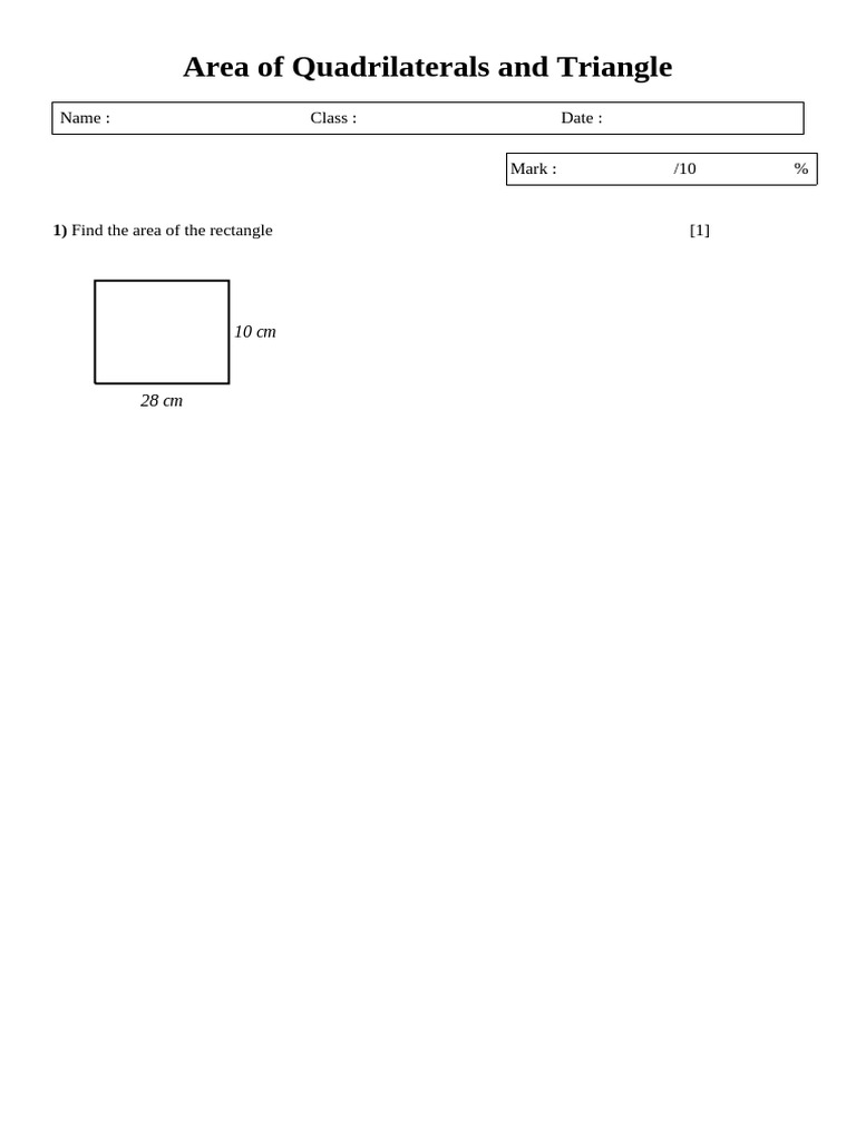 area and perimeter 2d shapes | PDF